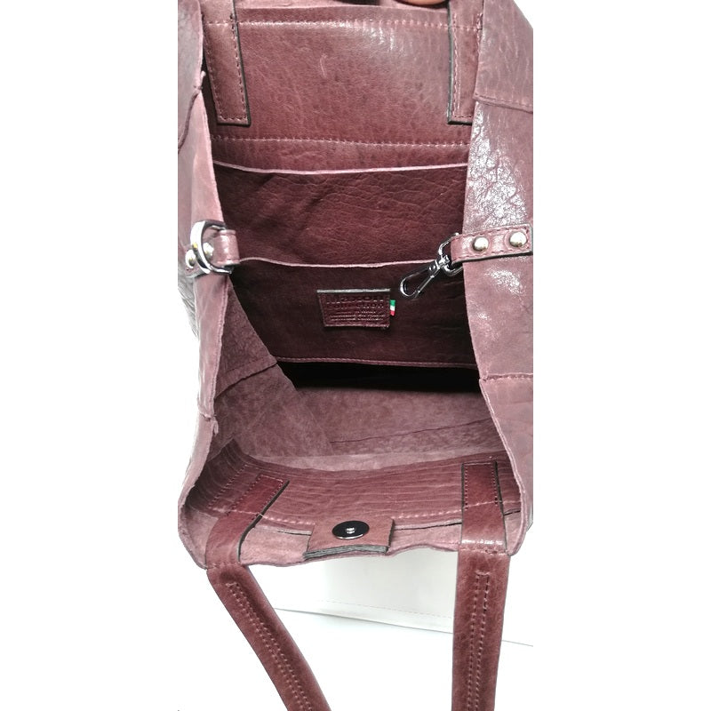 Maxon Collections Italian Nappa Texas Tote // Bordeaux – pertuttistore